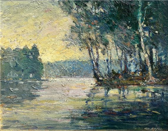 George Alfred Avison | Dawn on the Lake | MutualArt