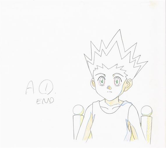 Yoshihiro Togashi | Original animation drawing of Gon (1999) | MutualArt
