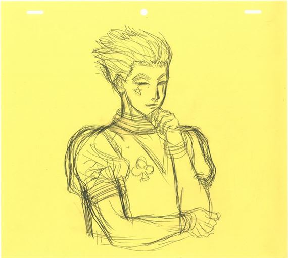 Yoshihiro Togashi | Original animation drawing of Hisoka (1999) | MutualArt