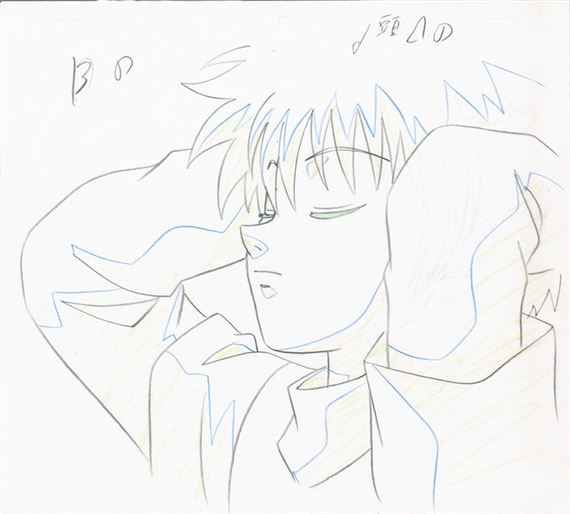 Yoshihiro Togashi | Original animation drawing of Kirua (1999) | MutualArt
