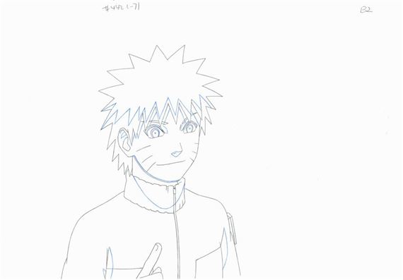 Masaki Kishimoto | Original animation drawing of Naruto | MutualArt