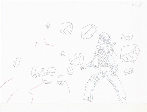 Masaki Kishimoto | Original animation drawing of Naruto | MutualArt
