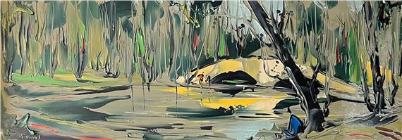 George Richard Deakins | River landscape | MutualArt