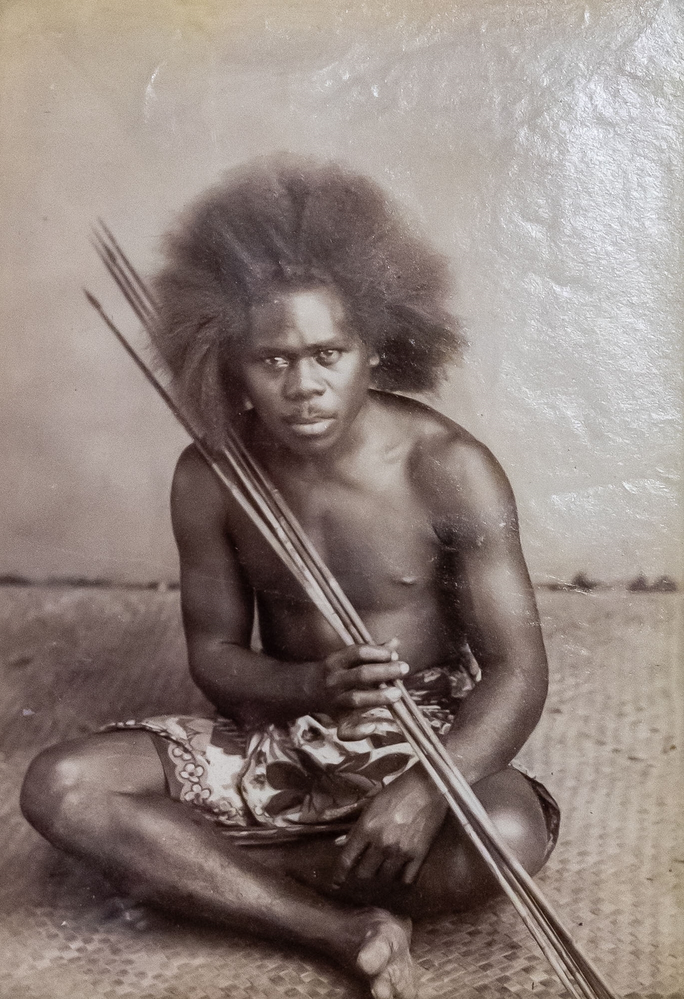 Thomas Andrews | South Seas photograph Young Man with Spears | MutualArt
