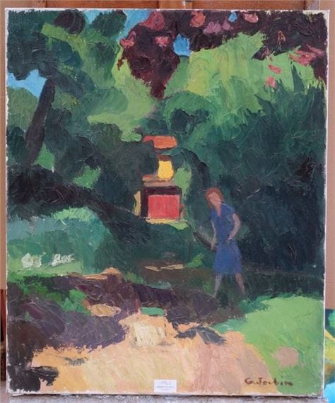 Georges Joubin | Walk in the shady lane | MutualArt