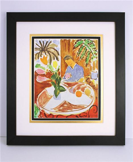 Matisse Henri | Small Interior with a Round Marble Table, Figure and ...