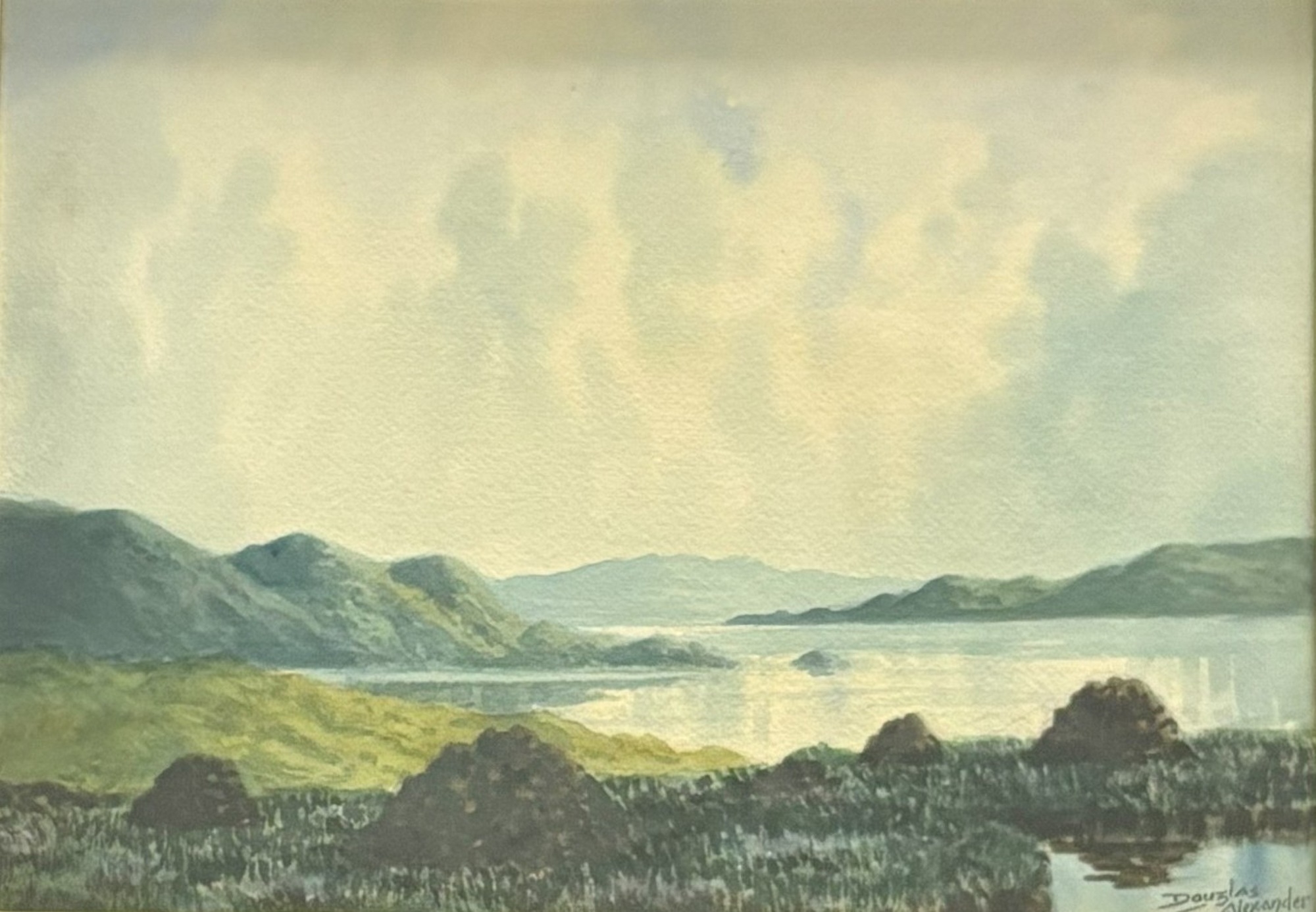 Douglas Alexander | Mountain and Lake landscape | MutualArt