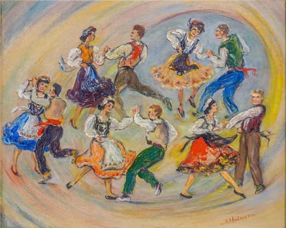 Emily D. Anderson | Folk Dancers | MutualArt