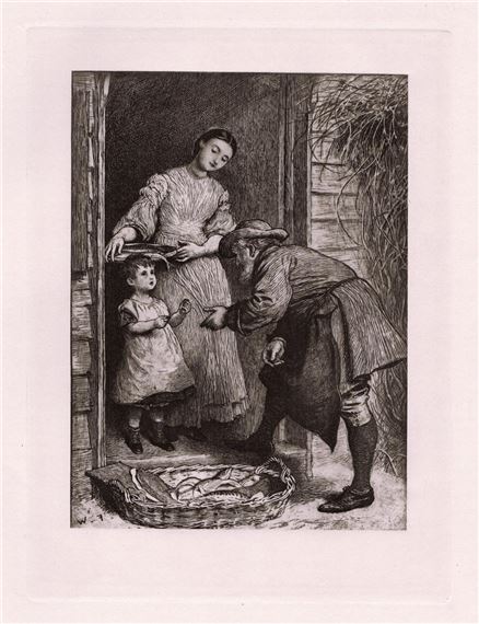 Frederick Walker | The Fishmonger (1889) | MutualArt