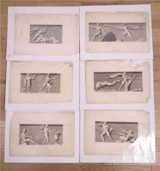 James Basire | Depicting Studies For Entablature Panels By The Sculptor ...
