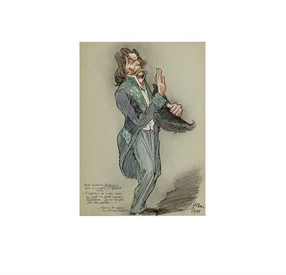 Ferdinand Bac | Portrait of Delacroix (1948) | MutualArt