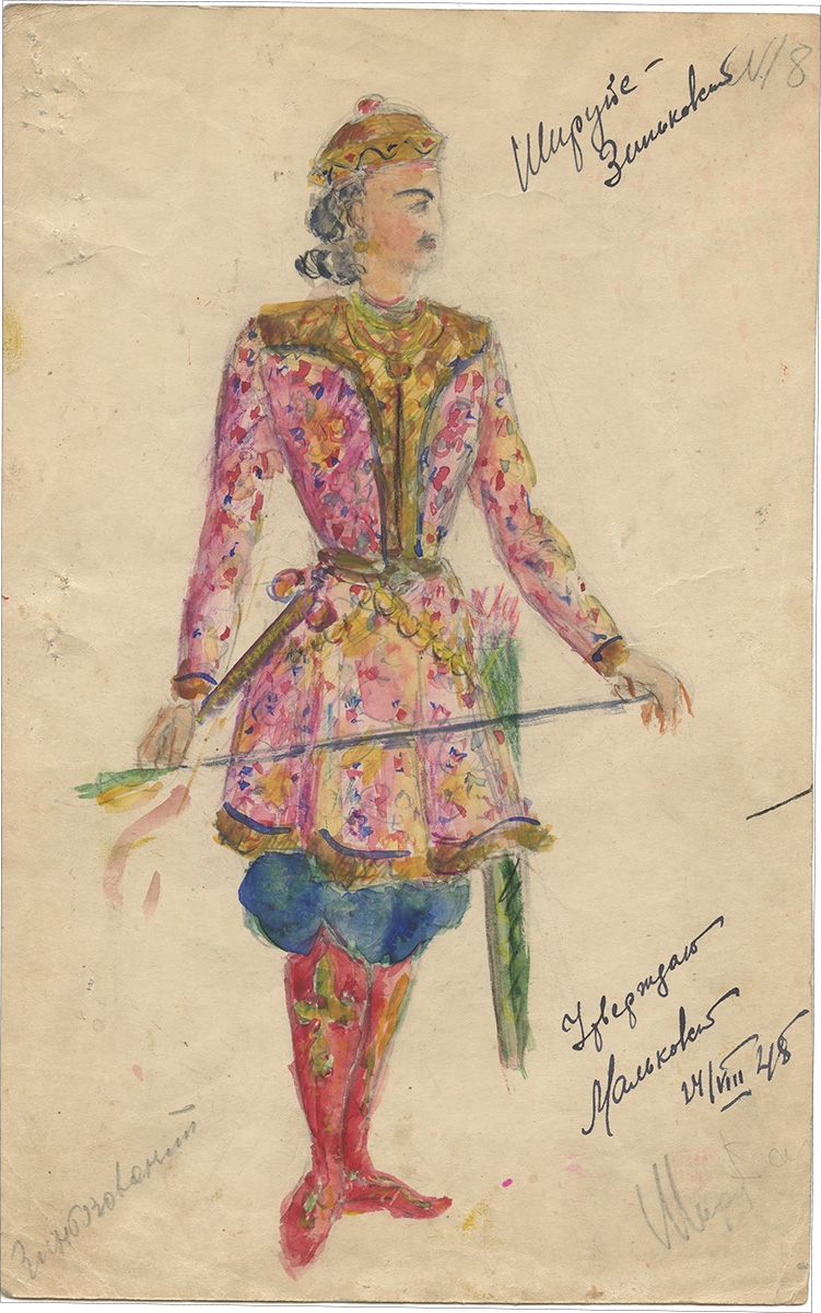 Levashova Alla Alexandrovna | Costume design for Arkady Zinkovsky in the role of Shiruye for the ...