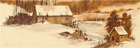 Harry Becker | Winter Barns #2 | MutualArt