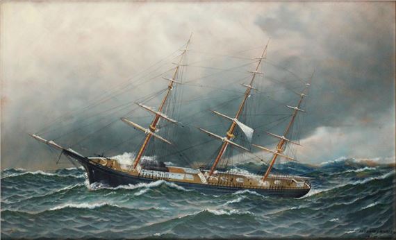 Antonio Jacobsen | Clipper Ship Comet (1915) | MutualArt