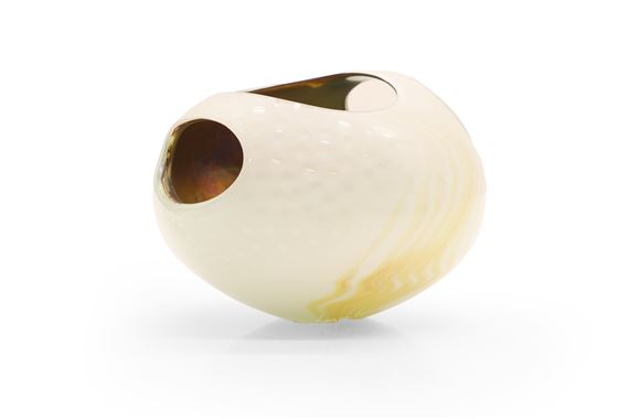 Rowe Layne | a white and clear glass shell form vase | Artwork ...