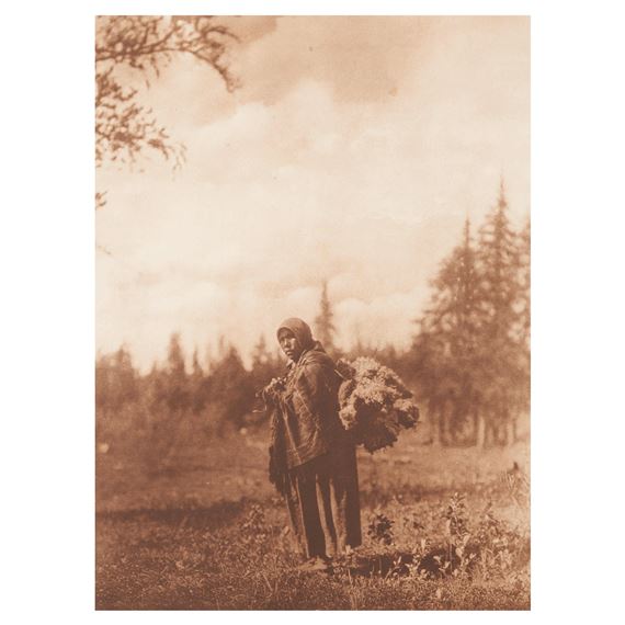 Edward S. Curtis | Moss for the Baby-Bags - Cree (1926) | Compare ...