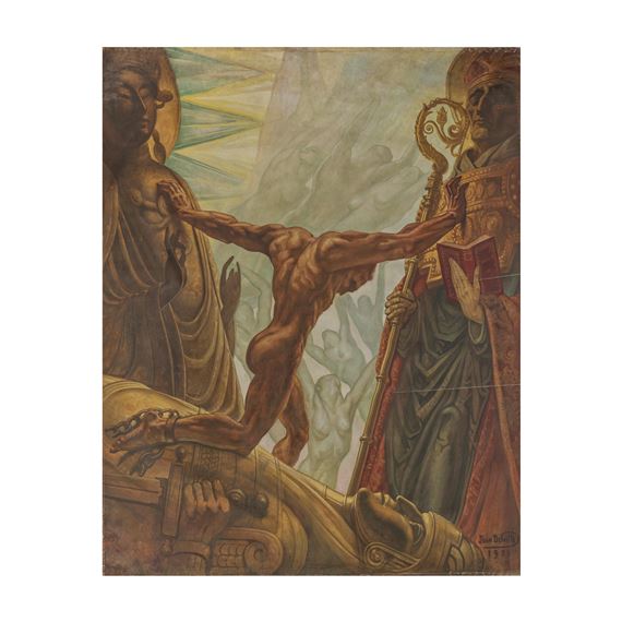 Jean Delville | The Last Idols 414 x 354.5cm (163 x 139 9/16in ...