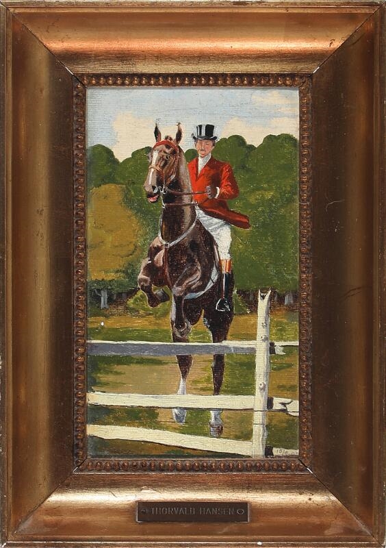 Thorvald Hansen | Sketch of the Hubertus Hunt in Dyrehaven (1935 ...