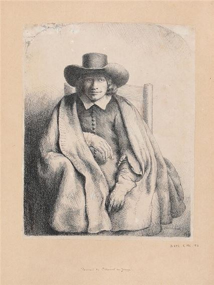 Rembrandt van Rijn | Clement de Jonghe, printseller (1651) | MutualArt
