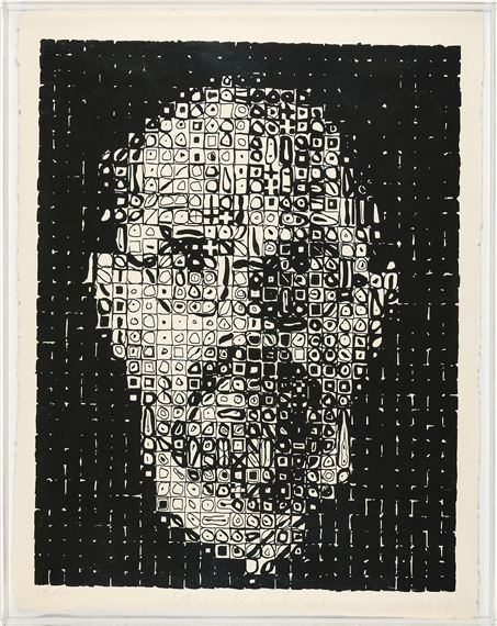 Chuck Close | Self-Portrait (2009) | MutualArt