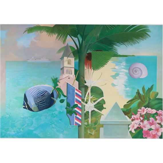 Wilson McLean | tropical landscape collage (1987) | MutualArt