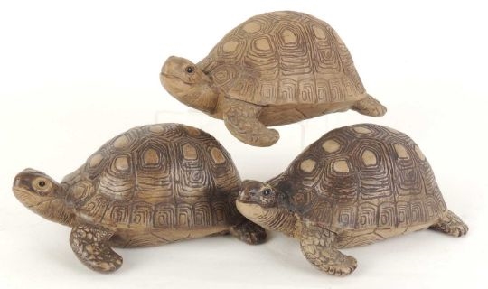 Barbara Linley Adams | THREE POOLE POTTERY TORTOISES (1979) | MutualArt