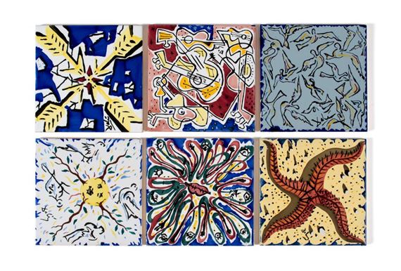 Salvador Dalí | SIX CERAMIC TILES (20th Century) | MutualArt