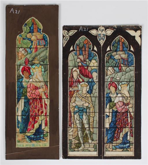 Henry Holiday | Stained glass study of the Three Wise Men | MutualArt