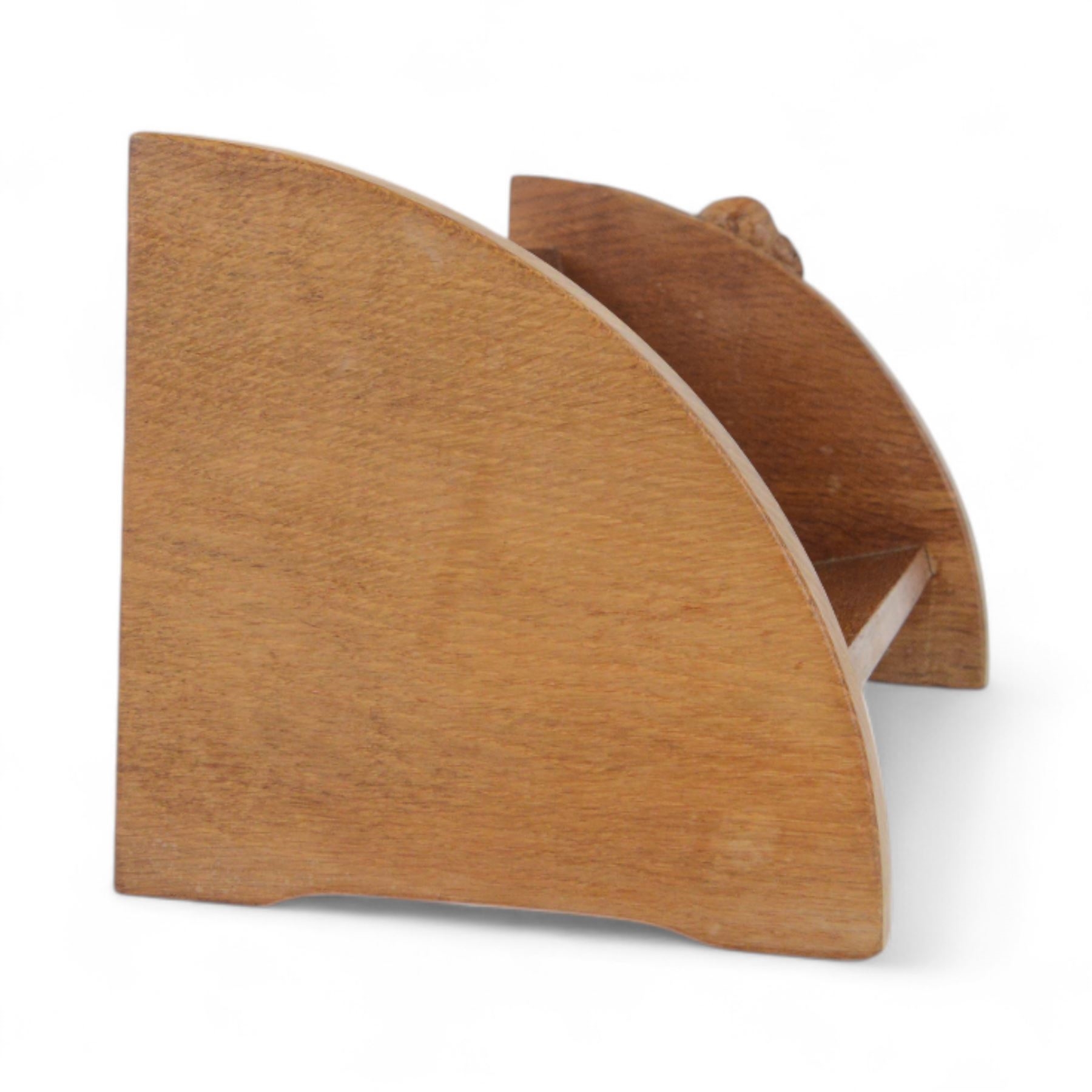 Robert Thompson | Mouseman oak book trough with carved mouse signature ...