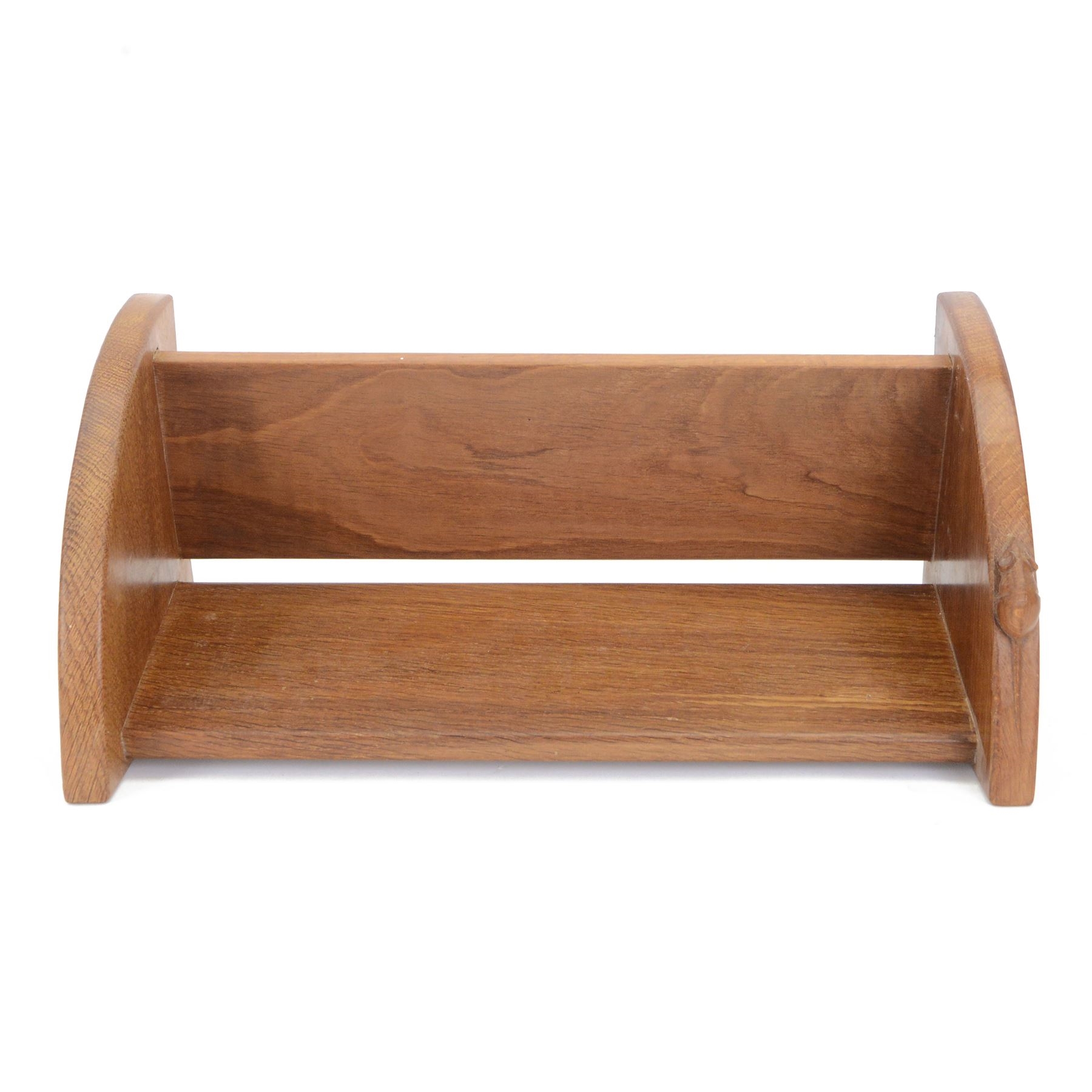 Thompson Robert | Mouseman oak book trough with carved mouse signature ...