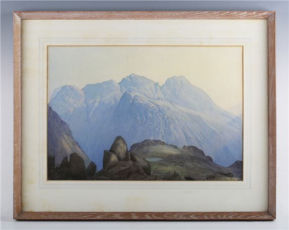 Delmar Harmood Banner | Mountainscape | Artwork performance at auction ...