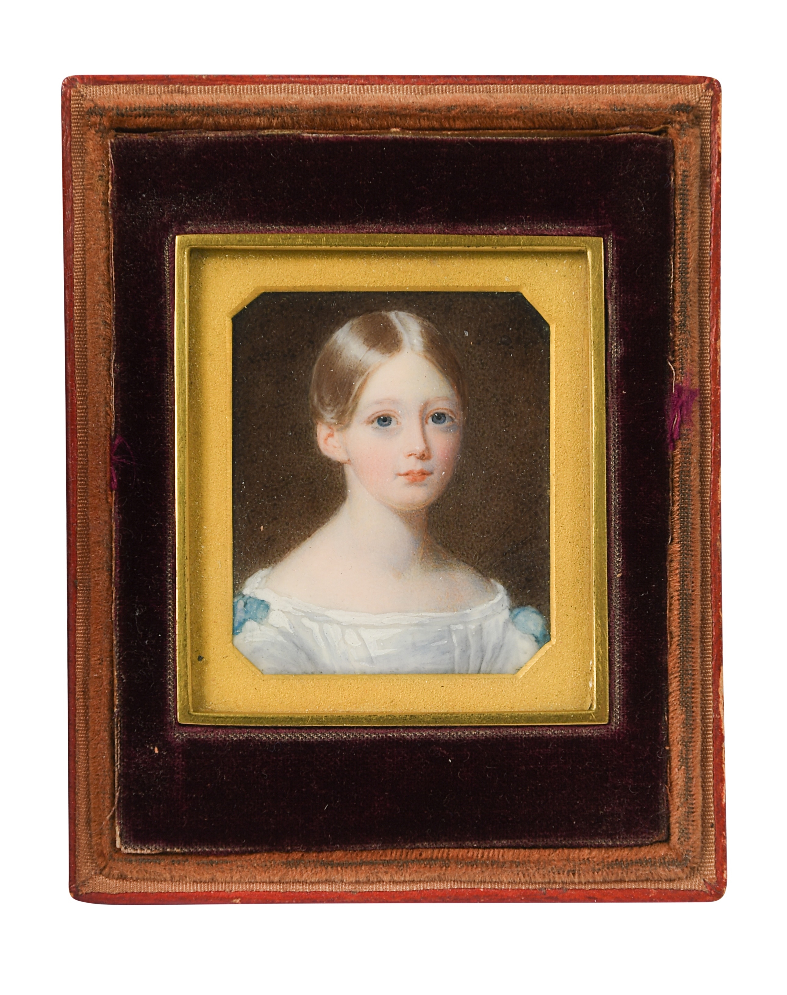 William Egley | Portrait miniature of Lady Mary Frances Cecil as a ...