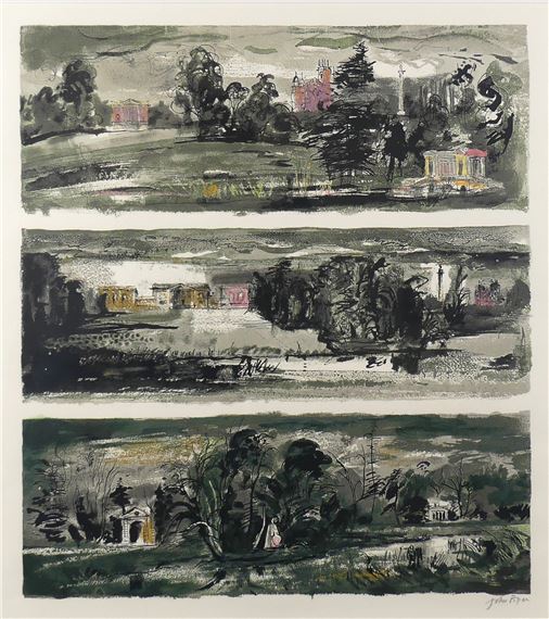 John Piper | Stowe Triptych (1986) | MutualArt