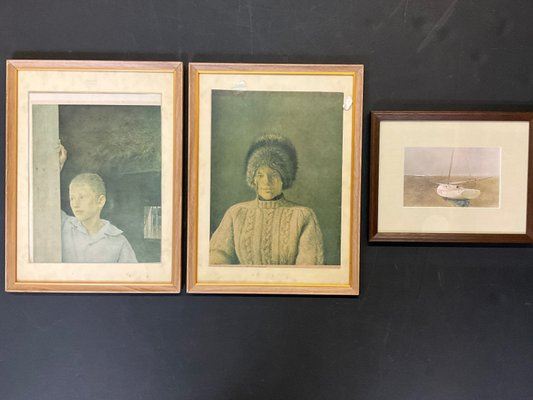 Wyeth Andrew | Three 1970’s Andrew Wyeth Lithographs | Compare similar ...