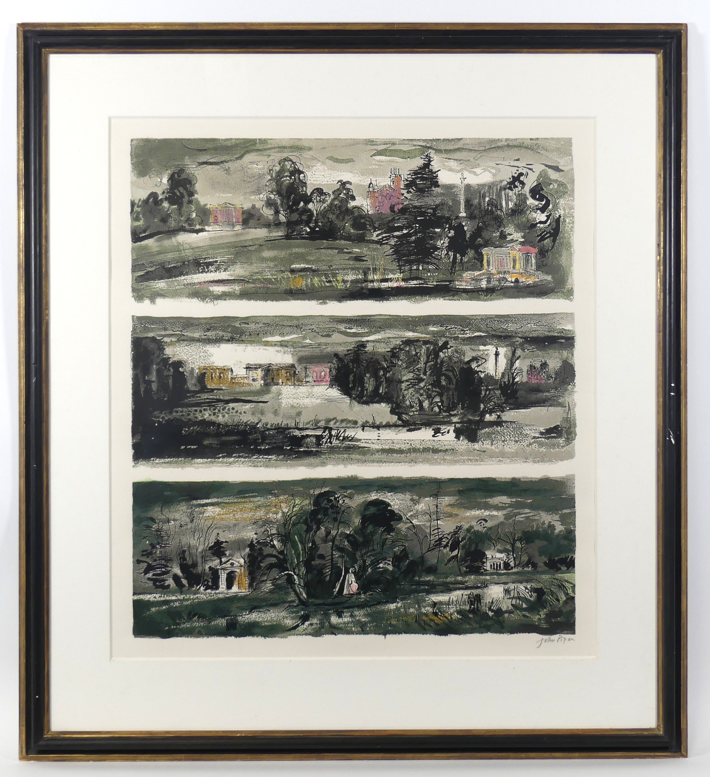 John Piper | Stowe Triptych (1986) | MutualArt