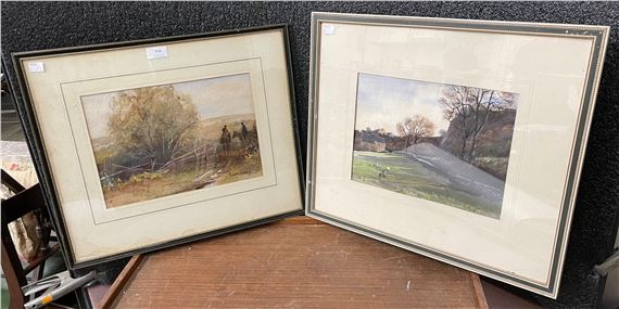 Michael Crawley | pair of countryside landscapes | MutualArt