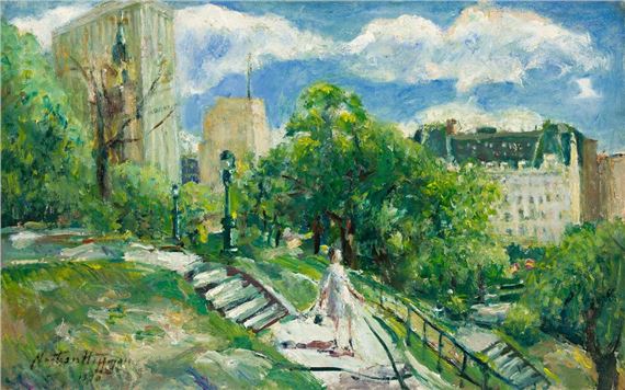 Nathan Hoffman | Central Park, Looking Southeast (1970) | MutualArt