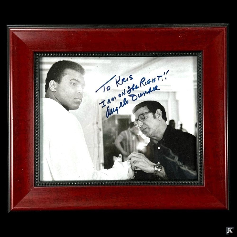 Angelo Dundee | Signed Angelo Dundee With Muhammed Ali Photograph ...