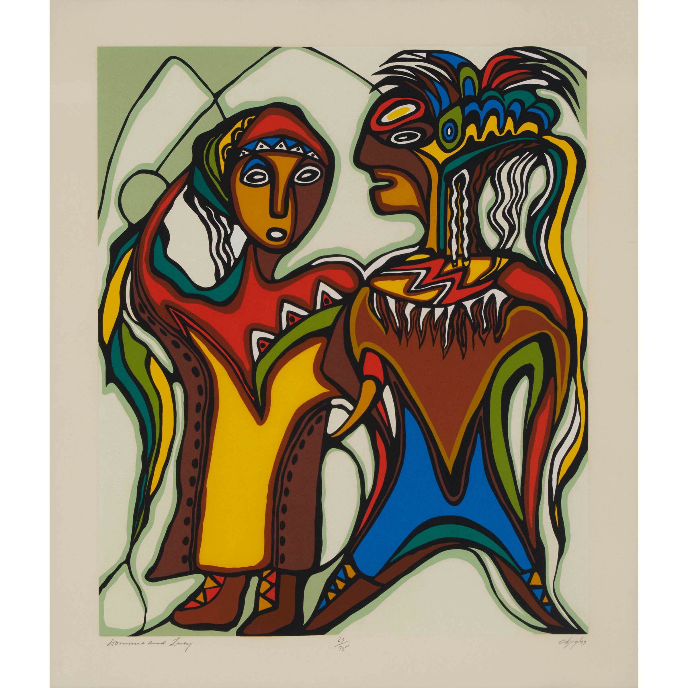 Daphne Odjig | DOMINIC & LUCY (1977) | MutualArt
