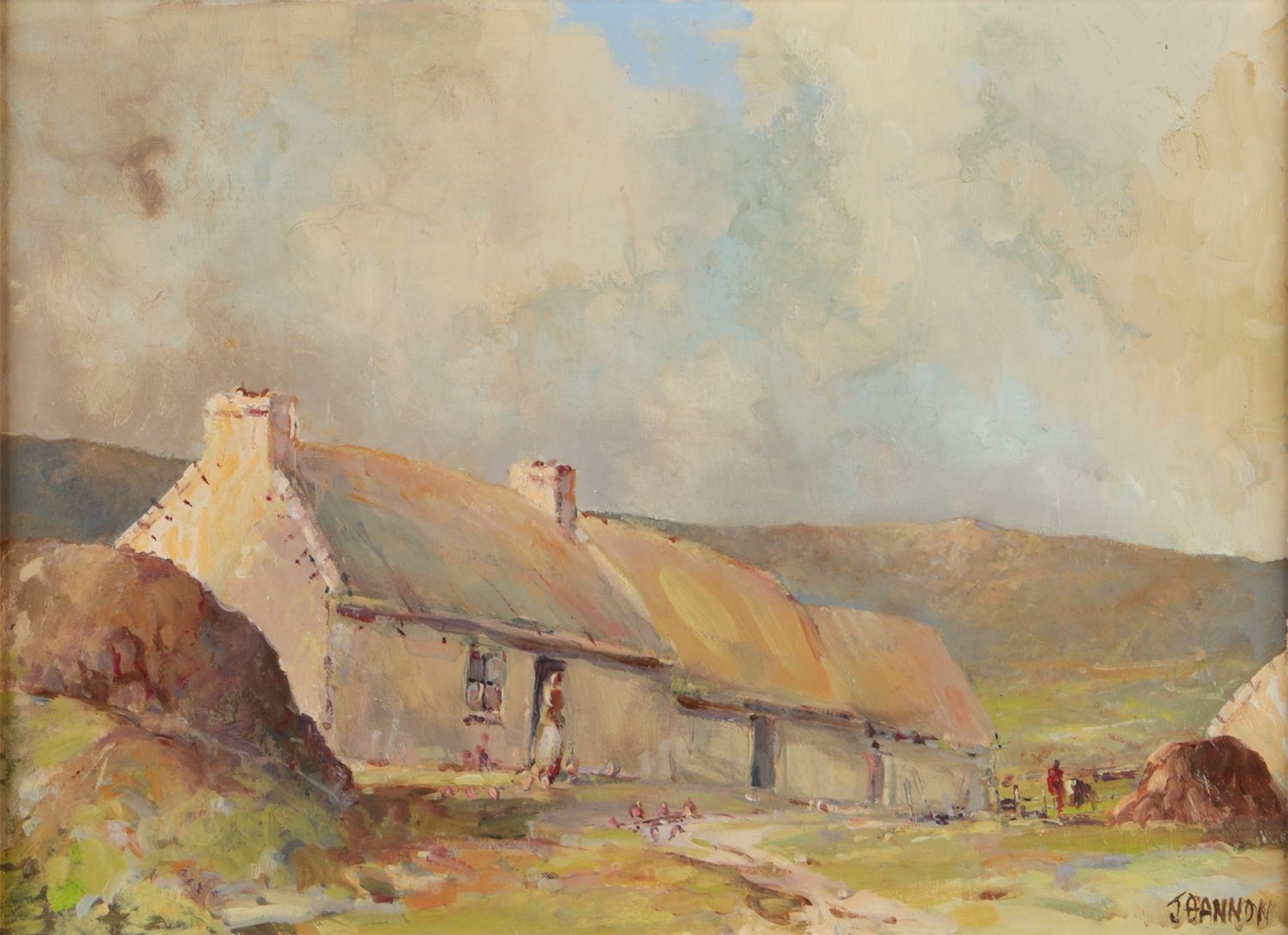 John Thomas Bannon | COTTAGE BLOODY FORELAND DONEGAL (1982) | MutualArt