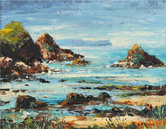 Nancy Maybin Ferguson | GIANT'S CAUSEWAY FROM BALLINTOY | MutualArt