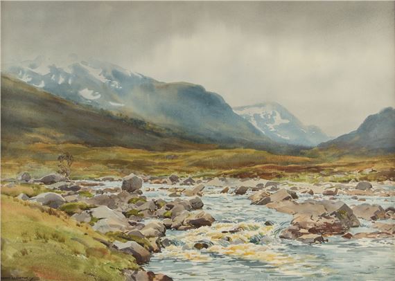 Frank Egginton | RIVER SPEY AT GARVA, INVERNESS-SHIRE | MutualArt