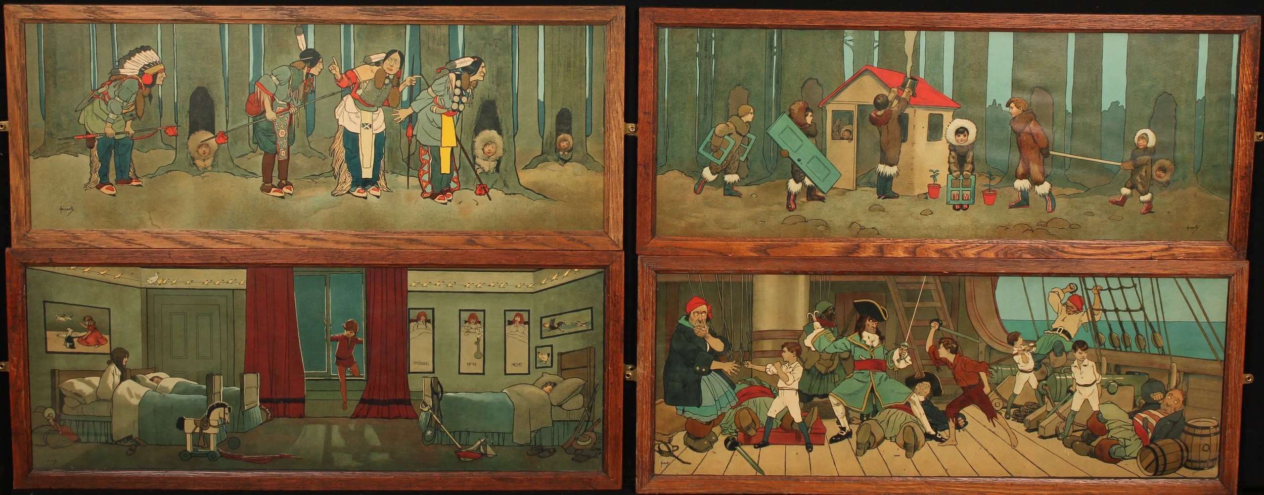John Hassall | The Arrival of Peter Pan | MutualArt