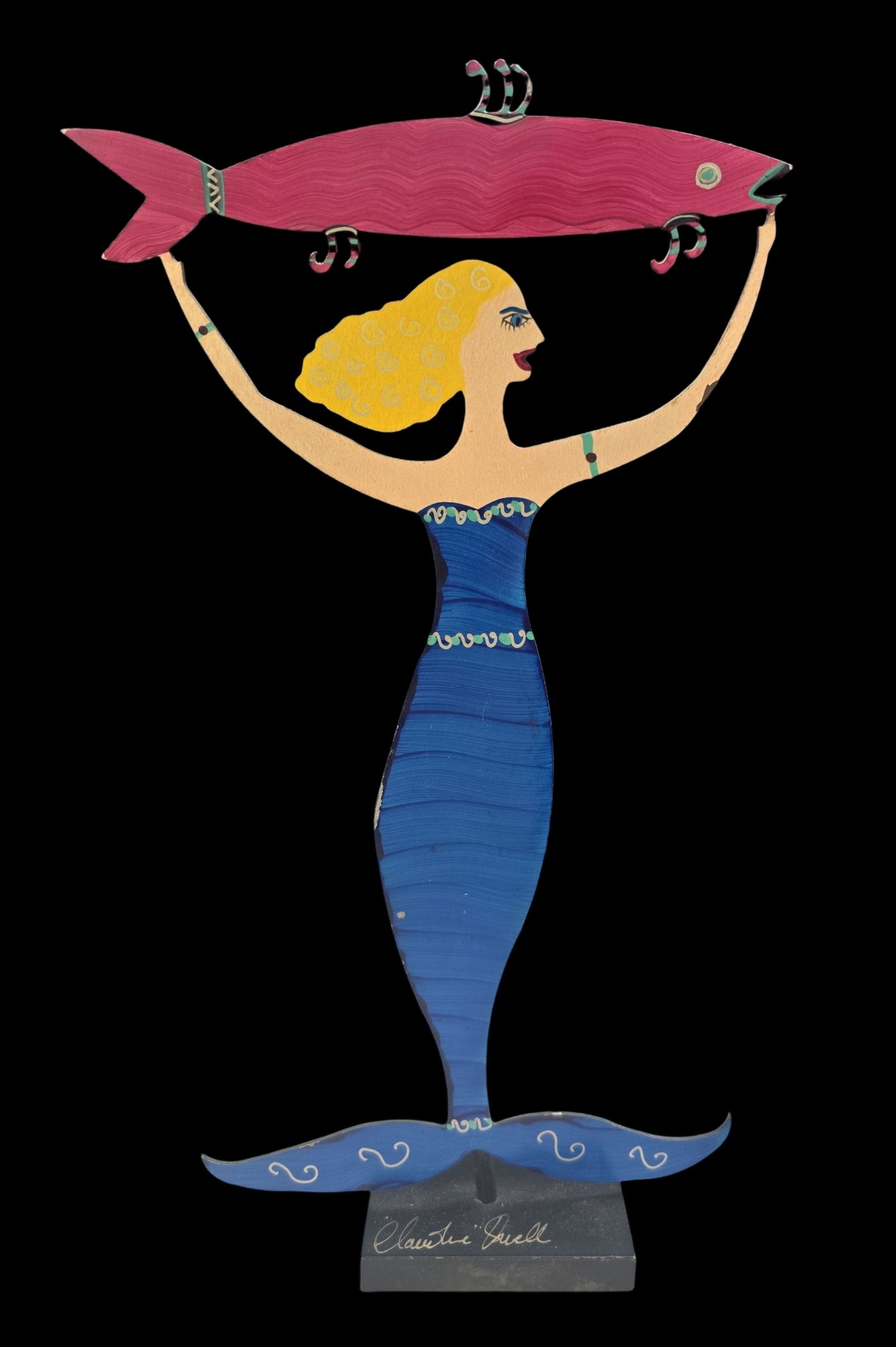 Claudine Buell | Mermaid with Fish | MutualArt