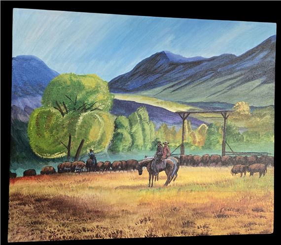 Theodore Hines | Cowboys | MutualArt
