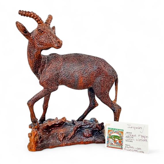 Gilbert Msipa | BEAUTIFUL HAND CARVED IRONWOOD STATUE OF A IMPALA ...