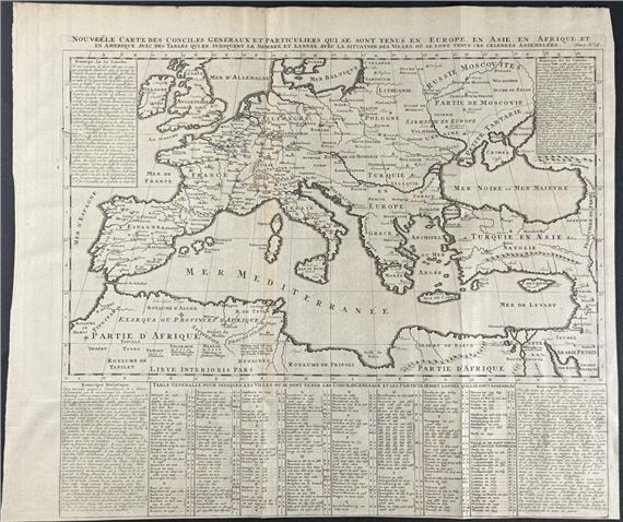 Henri Abraham Chatelain | Map of Europe (1718 - 1720) | MutualArt