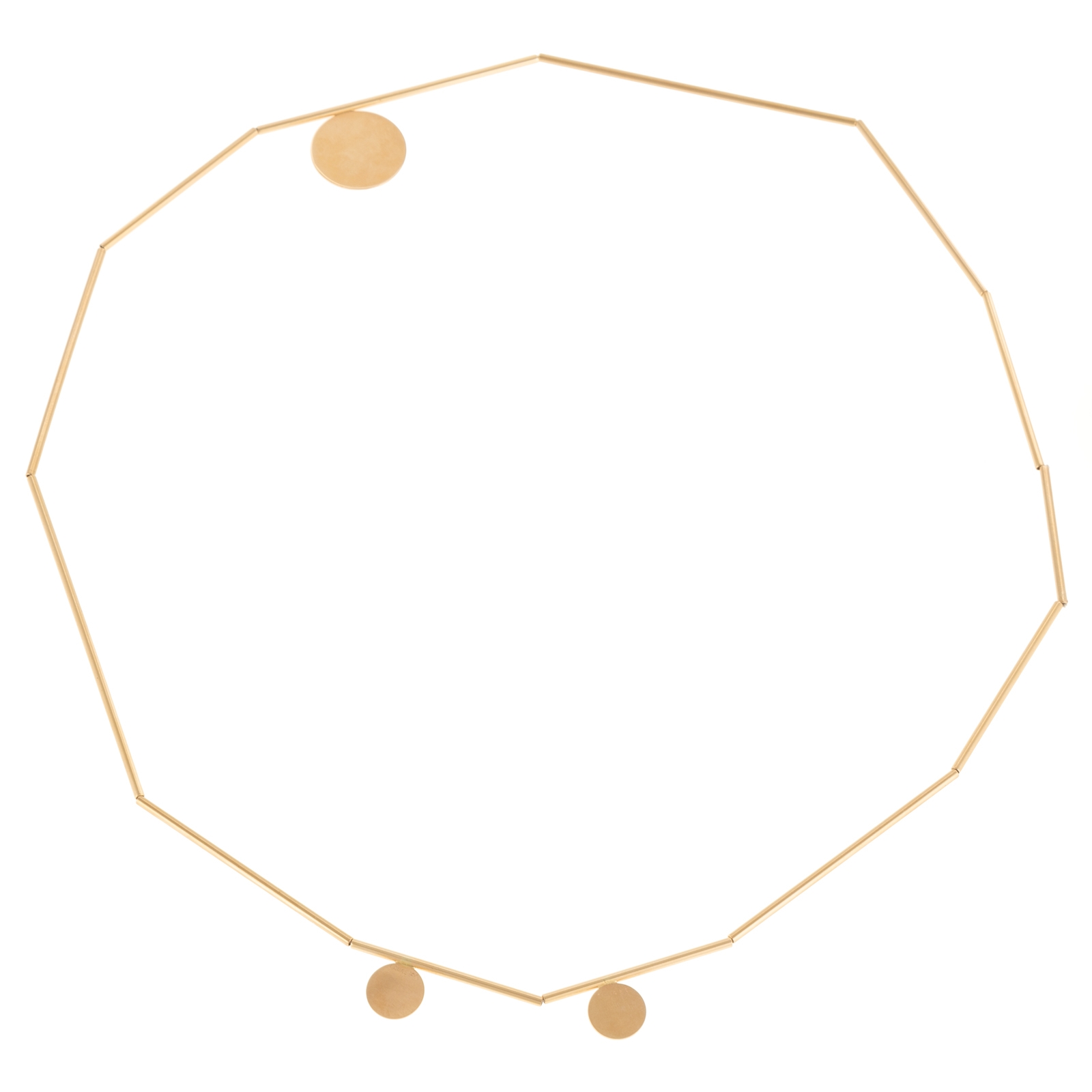 Betty Cooke | A Triple Disc Necklace in 14K | MutualArt