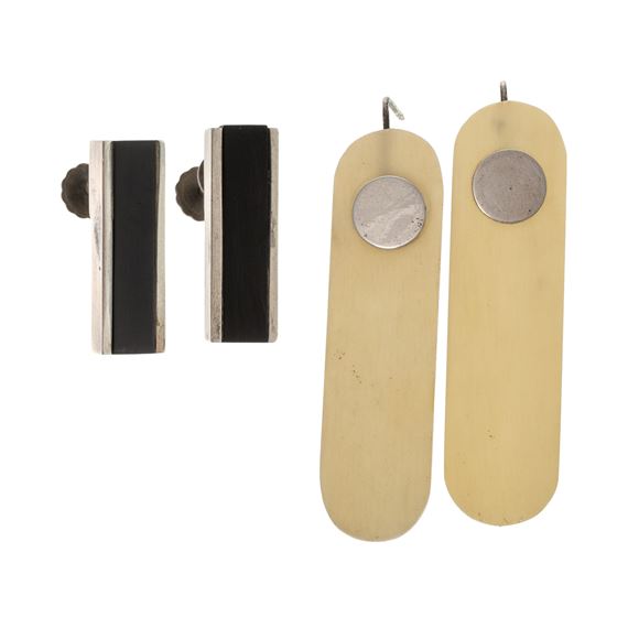 Betty Cooke | Two Vintage Pairs of Earrings in Sterling Silver | MutualArt