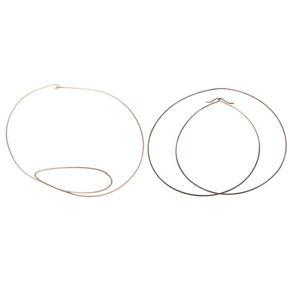 Betty Cooke | Two Wire Necklaces in Sterling Silver | MutualArt